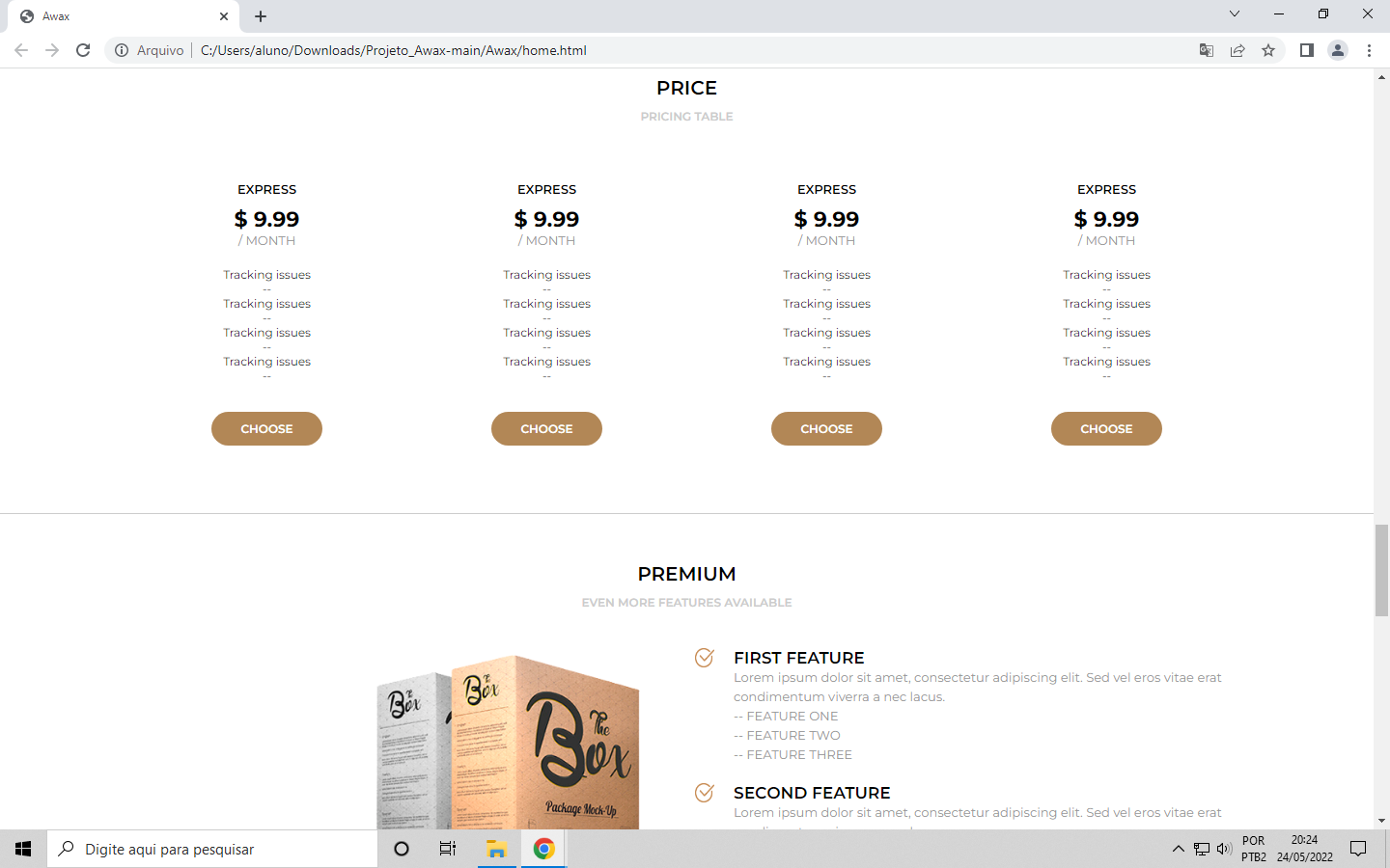 GitHub - bigollll/Projeto_Awax: Html/CSS