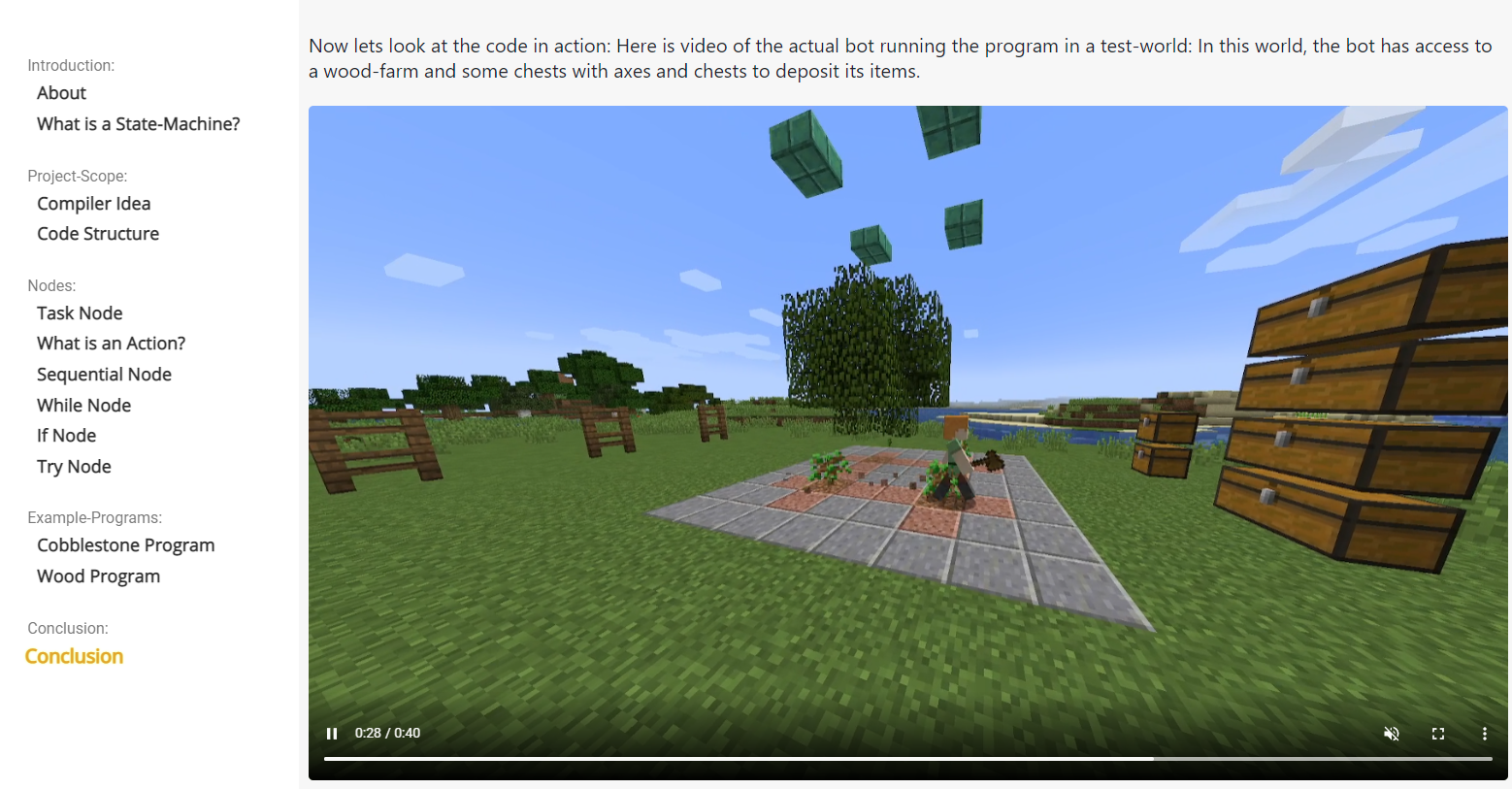 Github Manuellerchner Minecraft Bot Website A Project Documentation Website For My Mineflayer