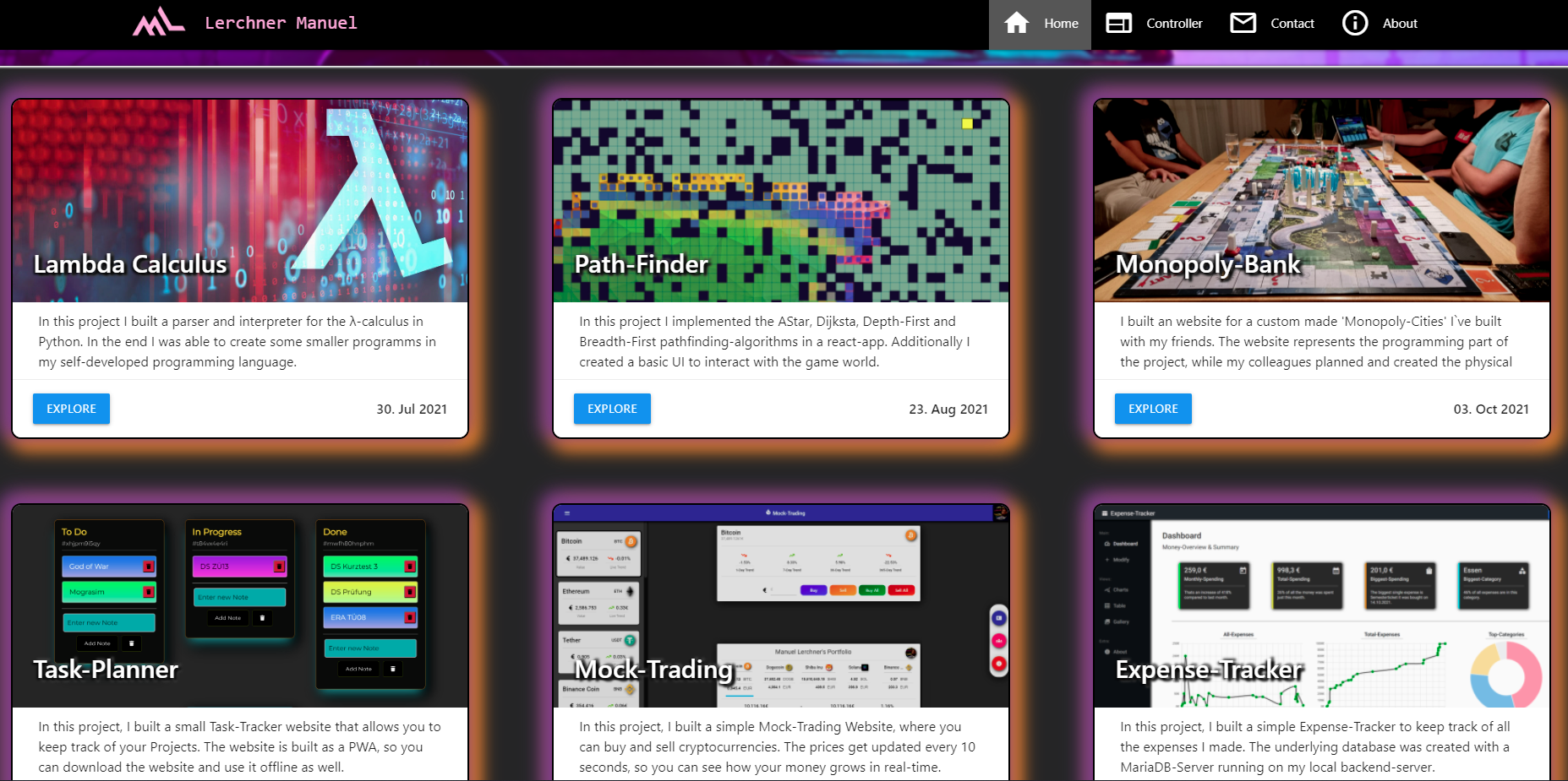 GitHub - ManuelLerchner/Manuel-Lerchner-Website: Personal Website