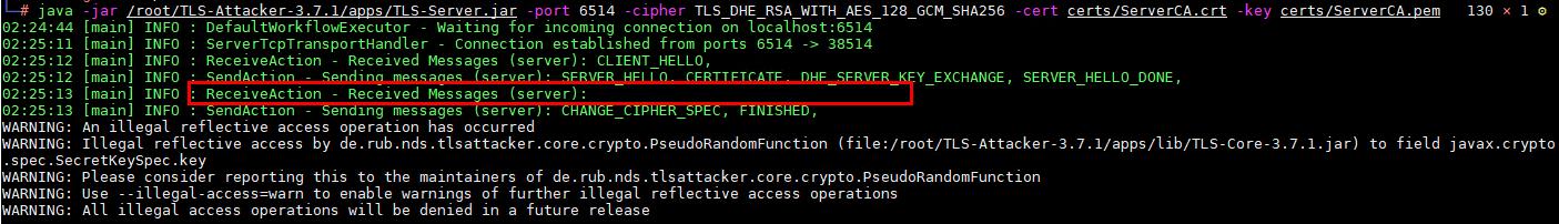 After receiving an unrelated TCP packet, TLS attacker sends the next message without waiting for ...
