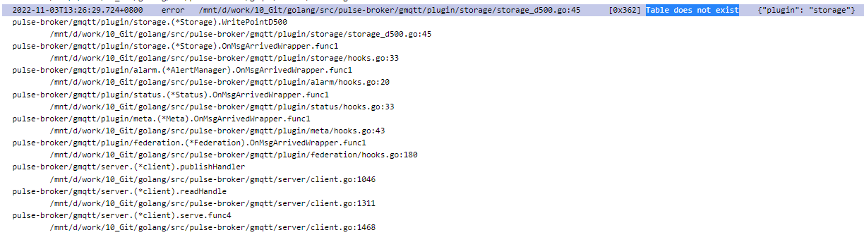 Golang Writing With Error Table Does Not Exist · Issue 17866 4310