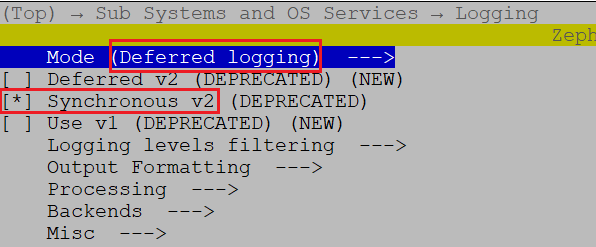 Inconsistent logging config result resulted from menuconfig. · Issue #43095 · zephyrproject-rtos ...