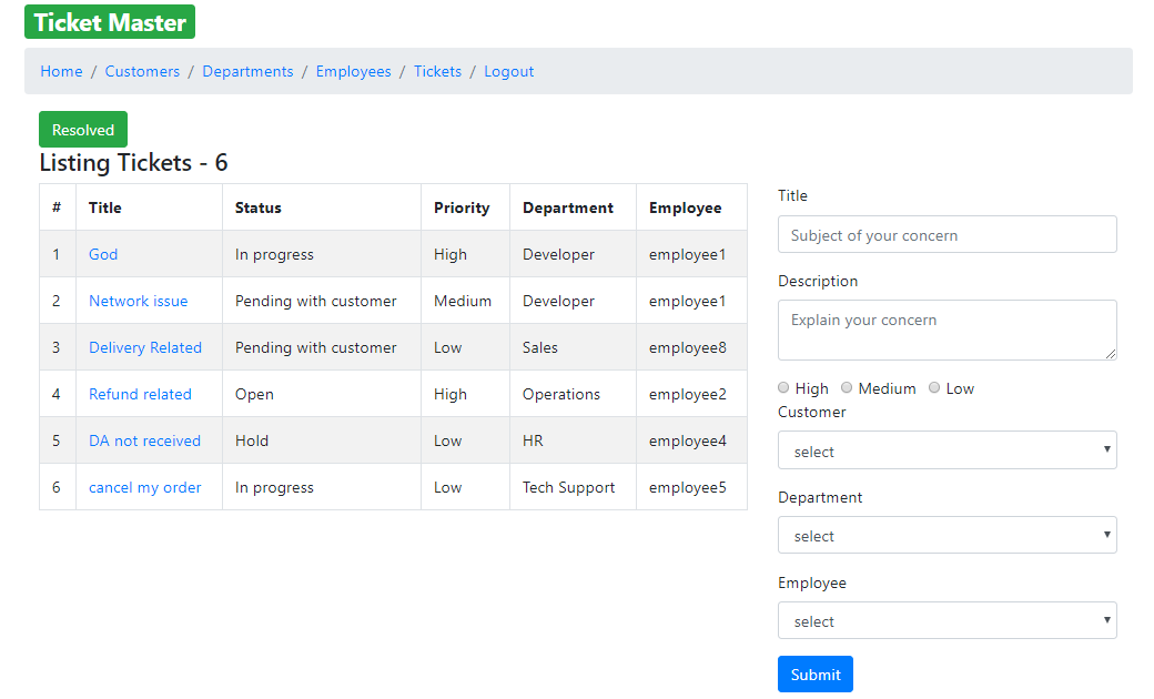 GitHub - GururajHShetty/ticket-master