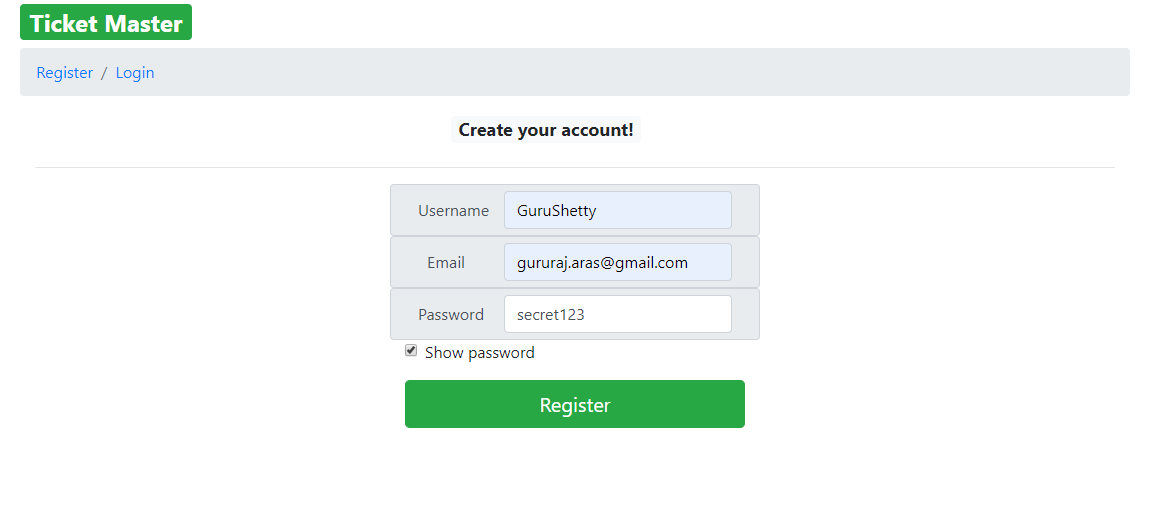 GitHub - GururajHShetty/ticket-master