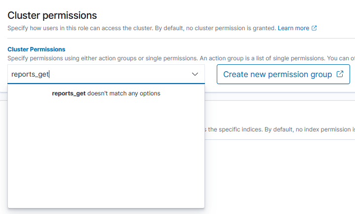 [BUG] Impossible to add customized permission group to a role · Issue #1597 · opensearch-project ...