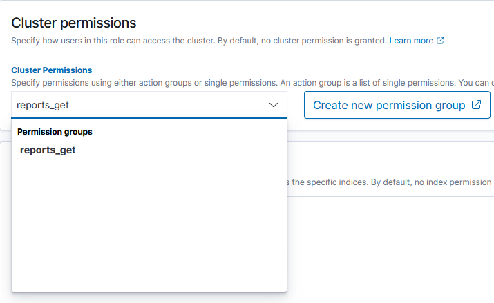 Bug Impossible To Add Customized Permission Group To A Role · Issue 1597 · Opensearch Project