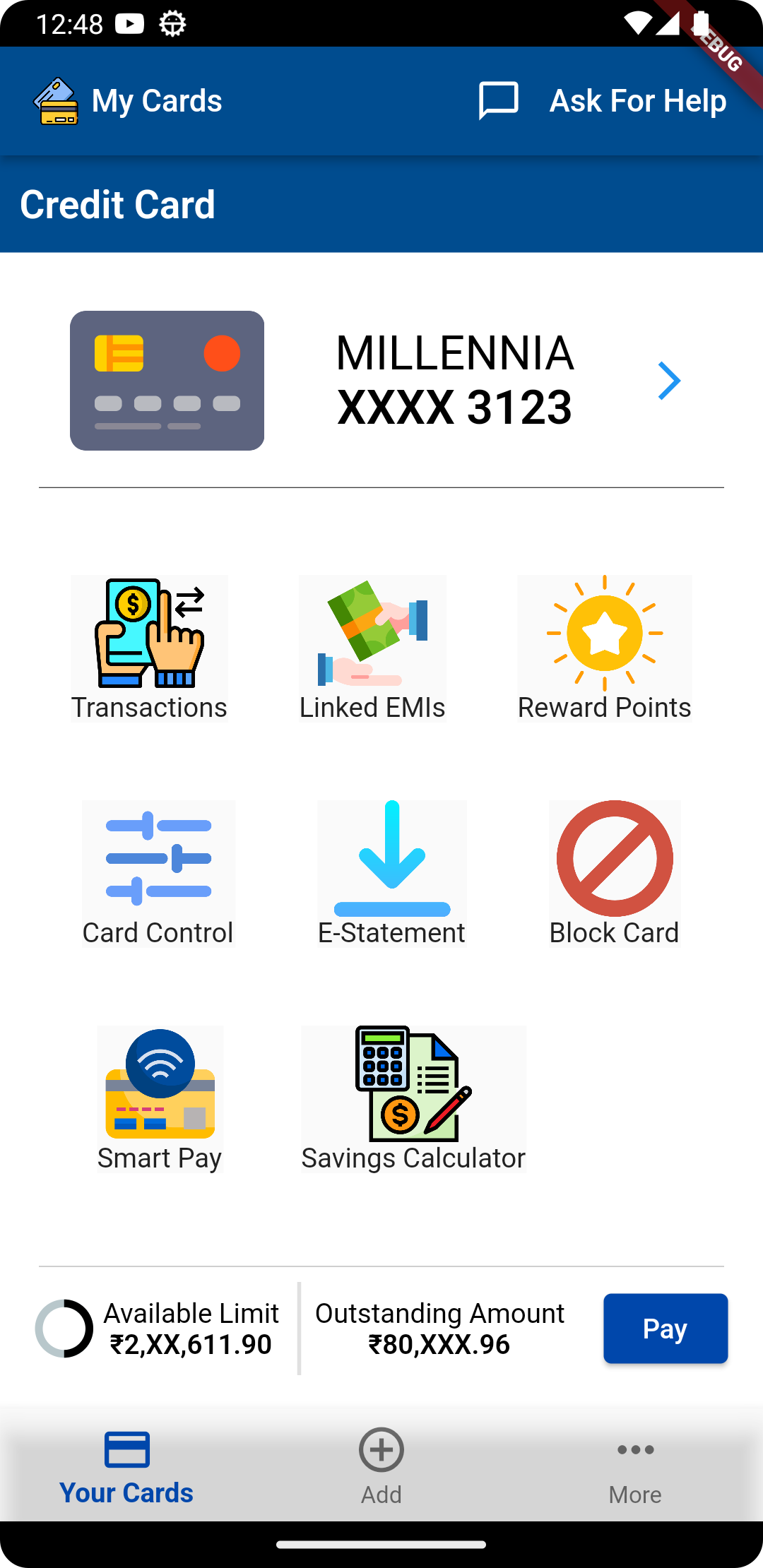 GitHub - sagarKBose/my-cards: Clone of HDFC MY Cards PWA App. A card management application ...
