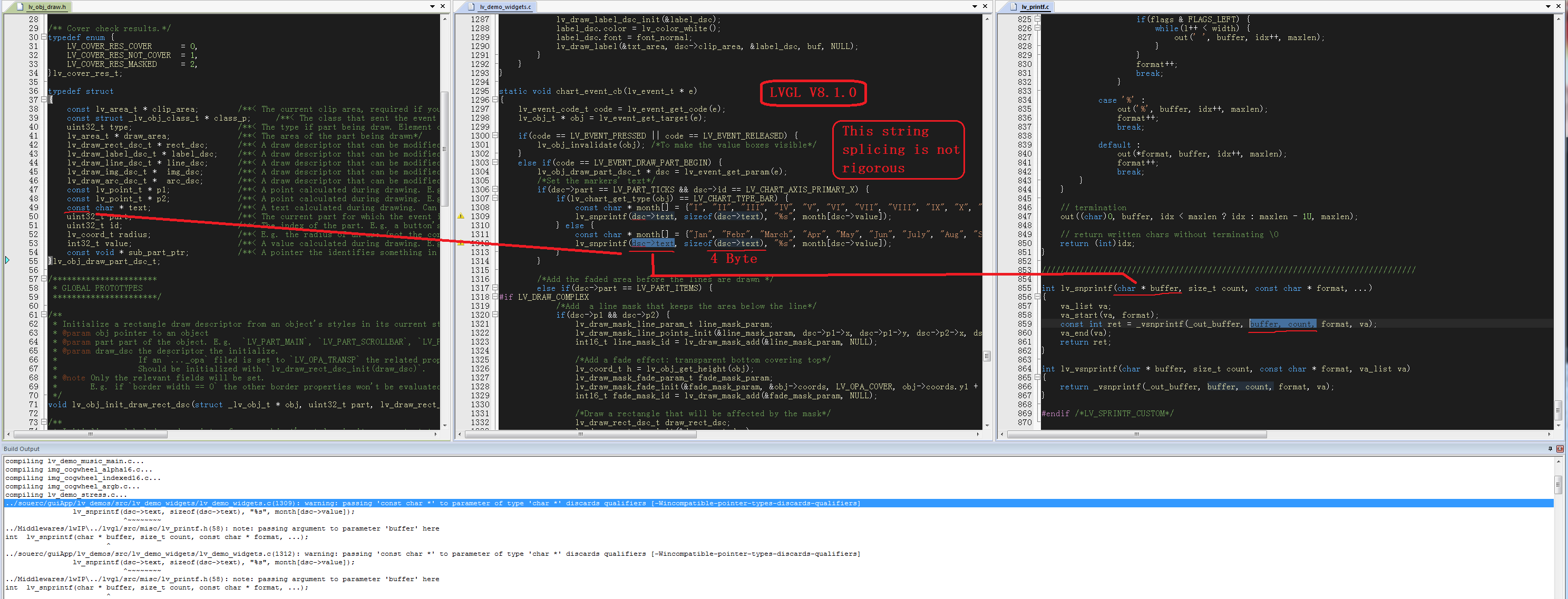 This String Splicing Is Not Rigorous Why Const? · Issue 2689 · Lvgllvgl · Github