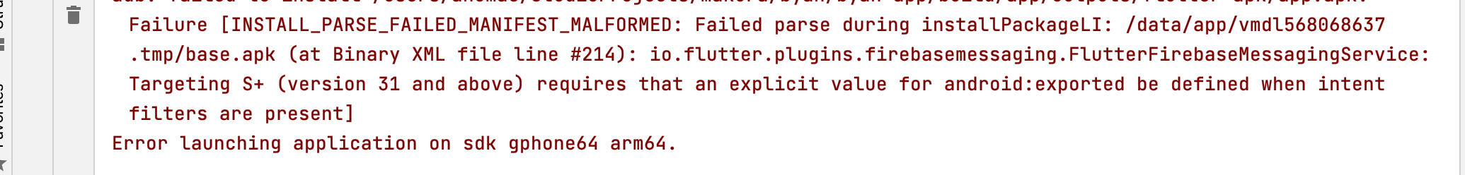 INSTALL_PARSE_FAILED_MANIFEST_MALFORMED · Issue #8254 · firebase ... INSTALL_PARSE_FAILED_MANIFEST_MALFORMED · Issue #8254 · firebase ...