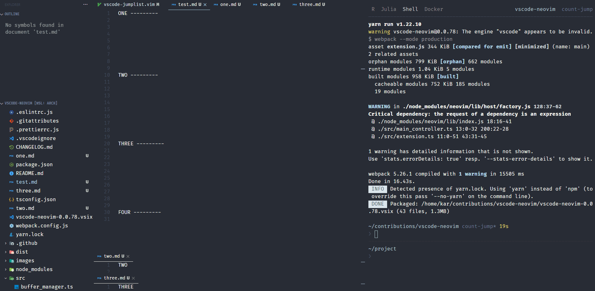 vscode-neovim-implement-count-count-count