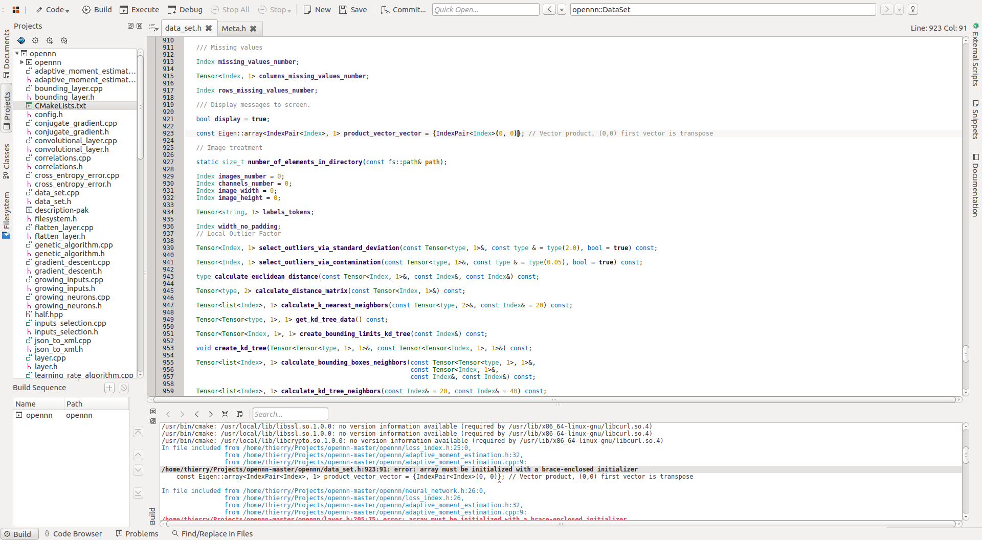 Compiling the code · Issue #233 · Artelnics/opennn · GitHub