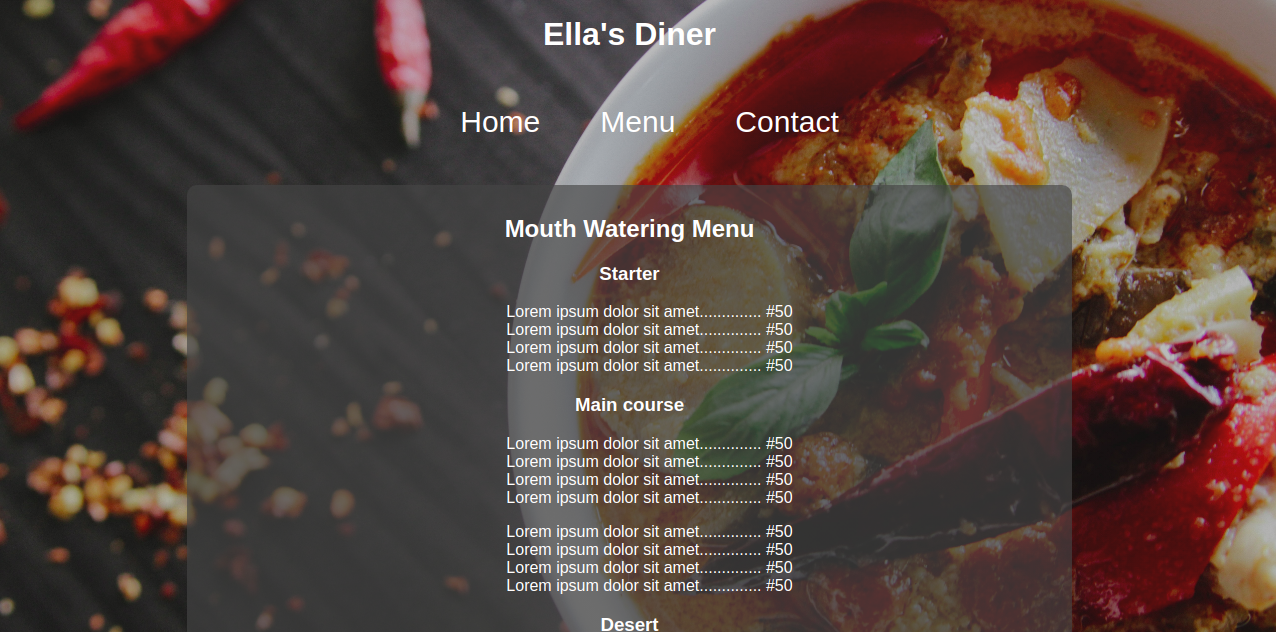 GitHub - Audrey-Ella-xo/Restaurant-page: Javascript Restaurant Page Project