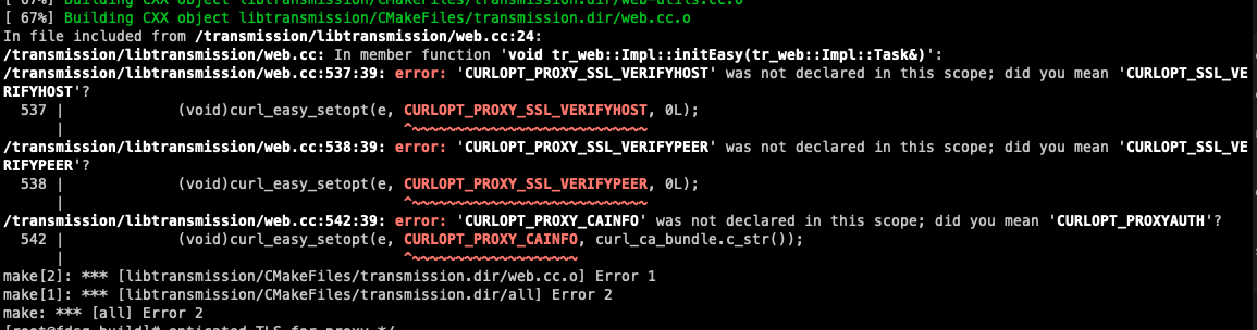 References to Curl 7.52 defines breaking CentoOS build · Issue #4674 · transmission/transmission ...