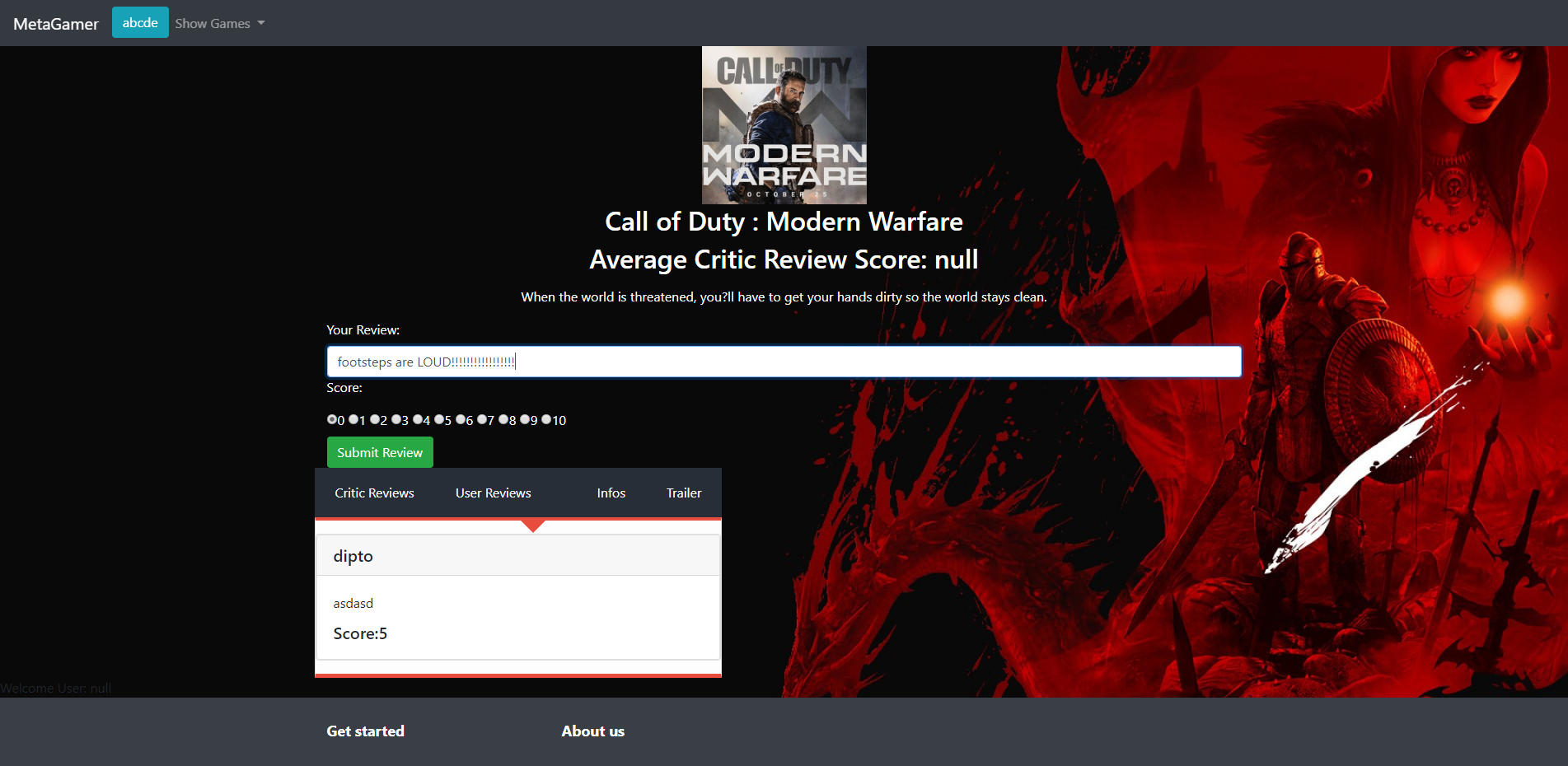 GitHub - tawhidwasik08/Gaming-Metacritic-Website-Servlet: Servlet ...