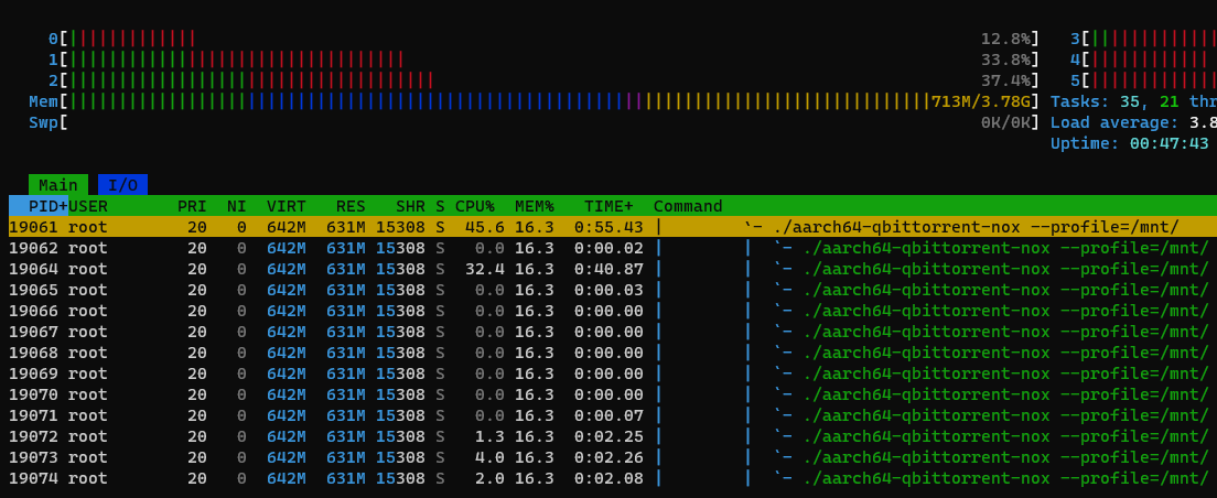 Aarch64 high virtual memory usage · Issue #92 · userdocs/qbittorrent-nox-static · GitHub