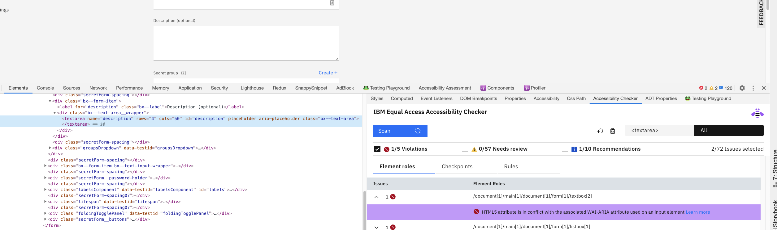 Textarea Shows Both Placeholder And Aria placeholder And Thats An 