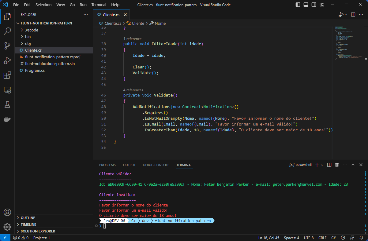 GitHub - jfs-dev/flunt-notification-pattern: Implementando Notification Pattern nas entidades ...