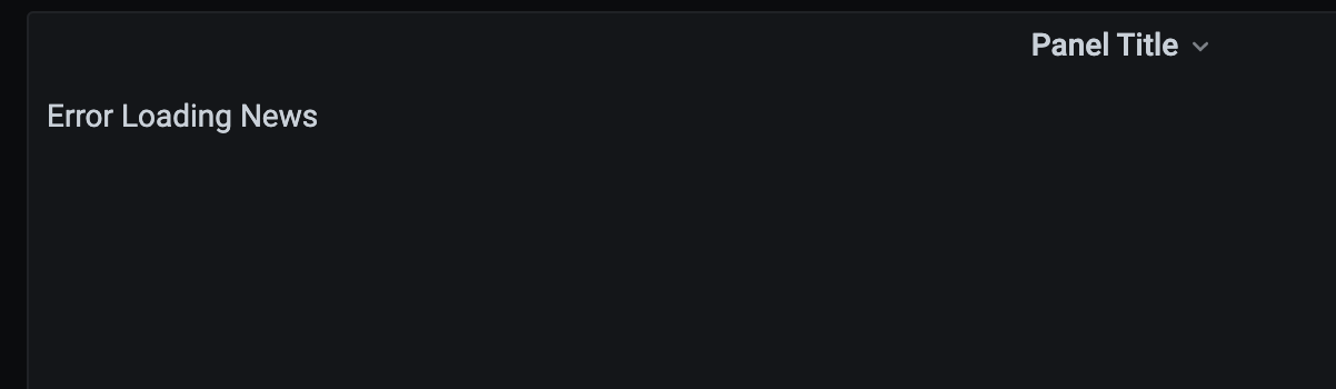 Error Loading News when adding rss link · Issue #27234 · grafana/grafana · GitHub