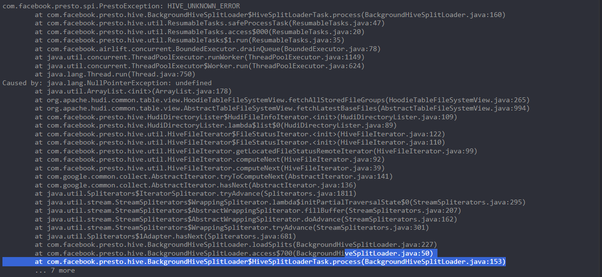 NPE occurs when presto queries data from empty partition in hudi table · Issue #19040 · prestodb ...