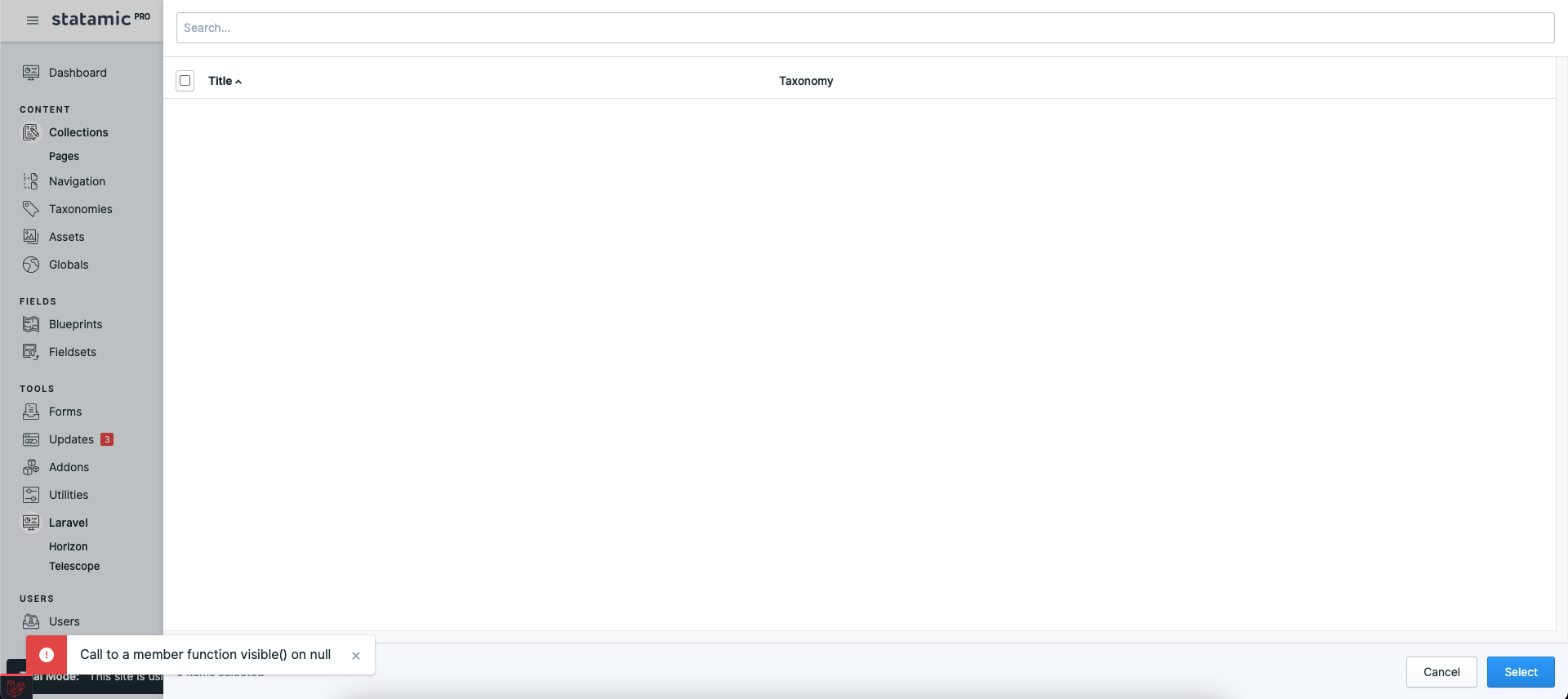 Error When Trying To Link Existing Item For Multi Taxonomy Term Field · Issue 4317 · Statamic