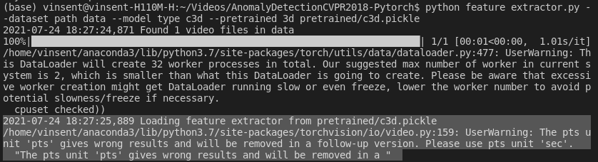 Issues in Demo.py · Issue #93 · ekosman/AnomalyDetectionCVPR2018 ...