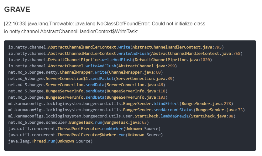 Could not initialize class io.netty.channel.AbstractChannelHandlerContext$WriteTask: · Issue ...
