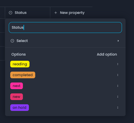 [Bug] Cannot edit select options from the edit property menu from the headers · Issue #2363 ...
