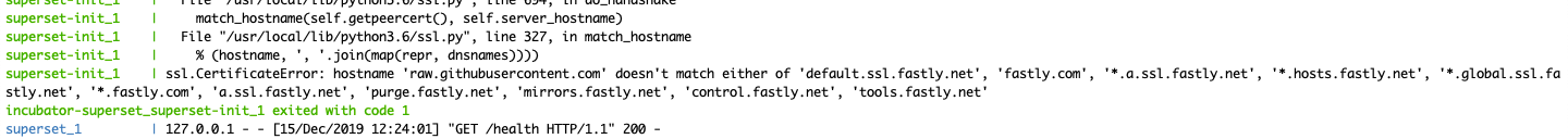 Superset dashboard or no data loading after login · Issue #8818 · apache/superset · GitHub