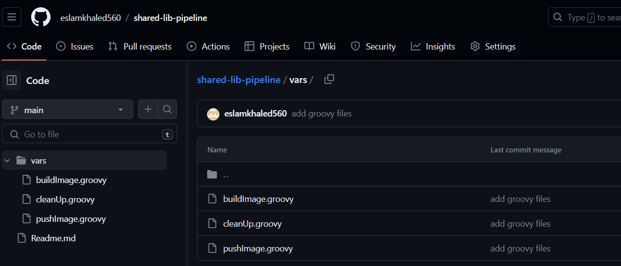 GitHub - eslamkhaled560/shared-lib-pipeline