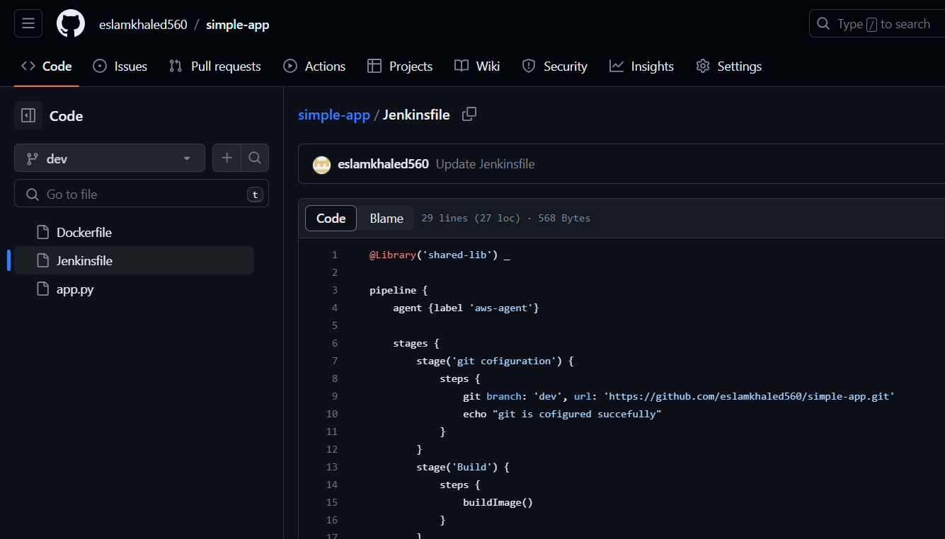 GitHub - eslamkhaled560/shared-lib-pipeline