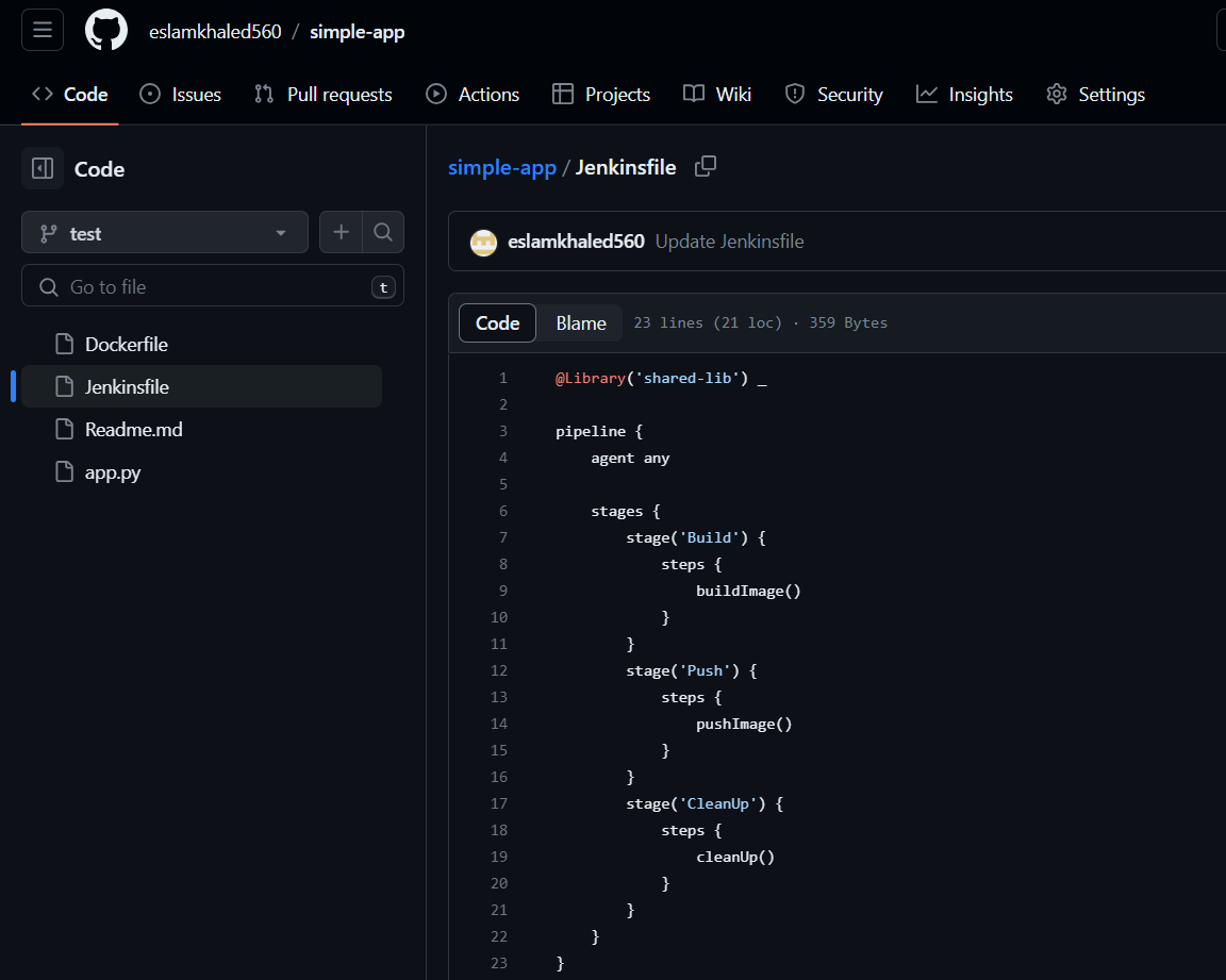 GitHub - eslamkhaled560/shared-lib-pipeline