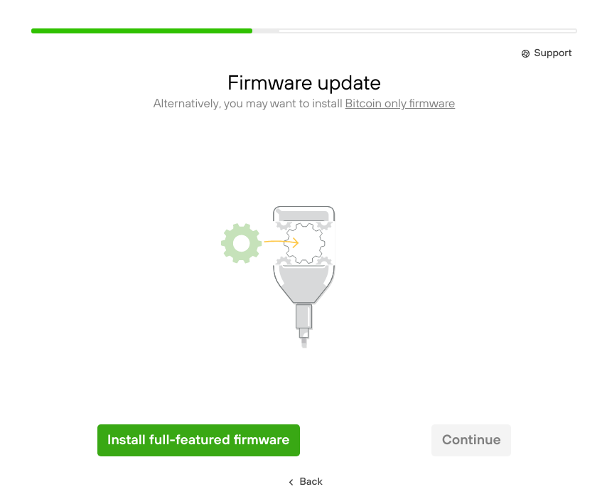 Redundant Button During Firmware Update In Onboarding · Issue 2409