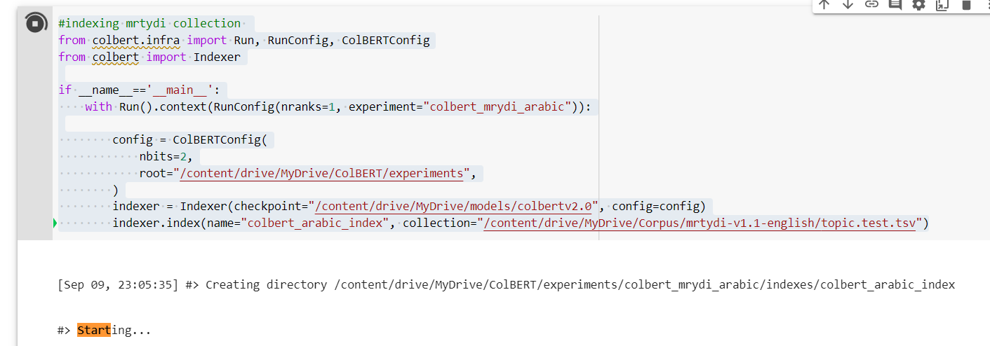 Indexing Does Not Progress · Issue 130 · Stanford Futuredata Colbert · Github