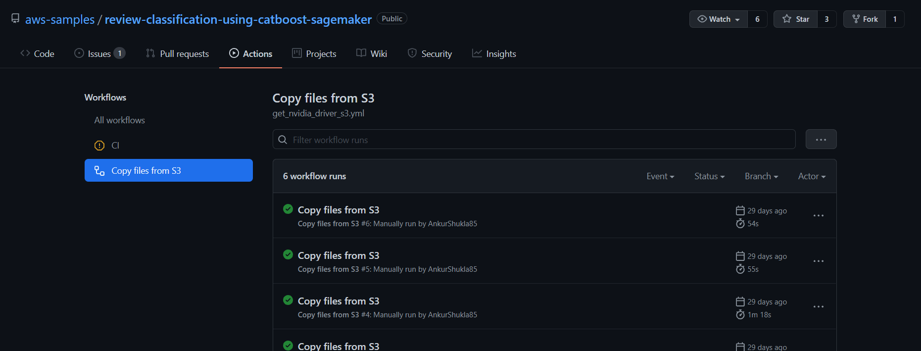 Unable to download cuda file · Issue #1 · aws-samples/review-classification-using-catboost ...