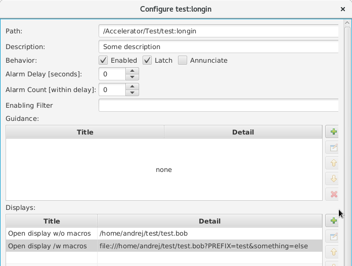 Alarm table/tree: open display with macros error · Issue #1305 ...