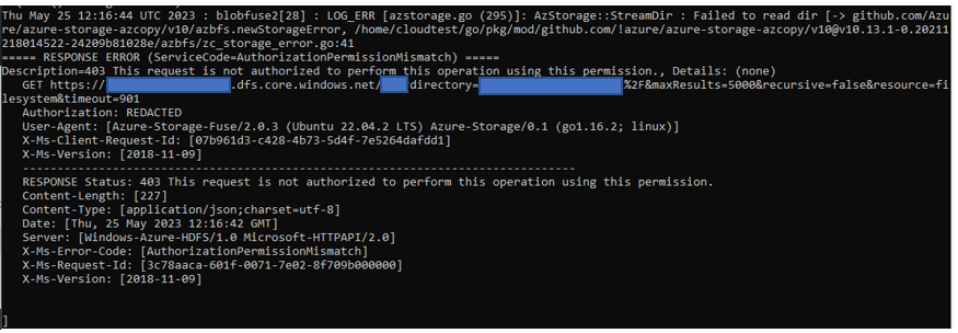 ADLS Blobfuse2 SPN Authentication Issues to Specific ADLS, auth-resource doesn't seem to be ...