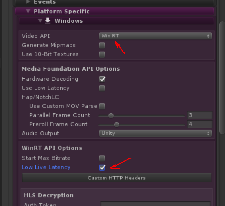 Live stream time offset too high HLS · Issue #741 · RenderHeads/UnityPlugin-AVProVideo · GitHub