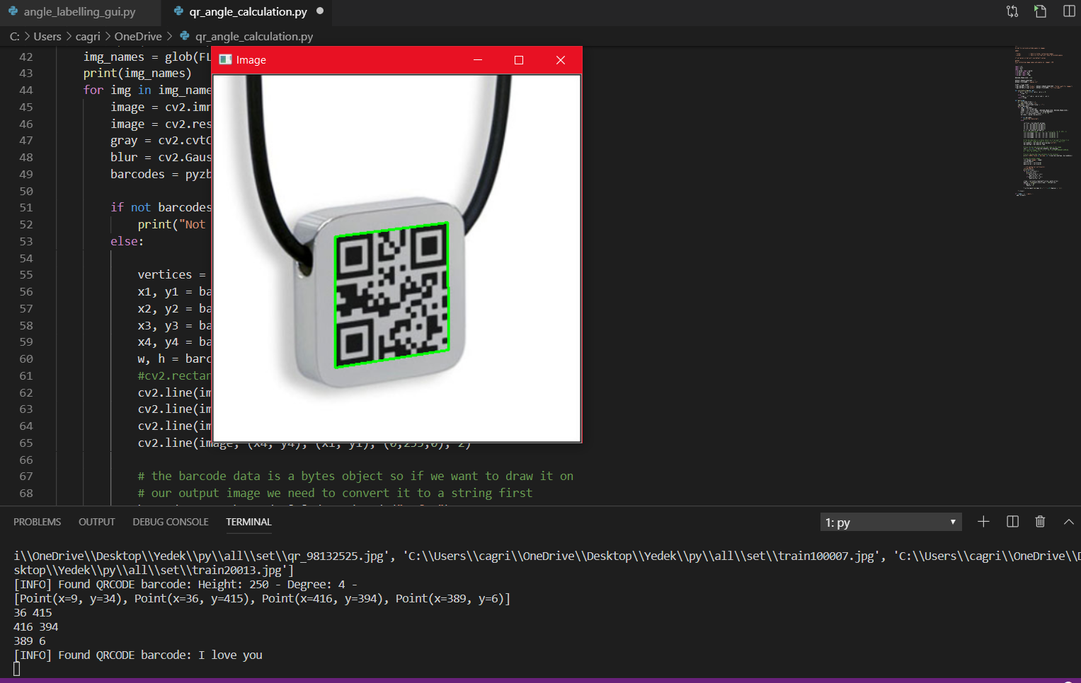 GitHub - cagrigungor/QR-Code-Angle-Calculator: This project was created ...