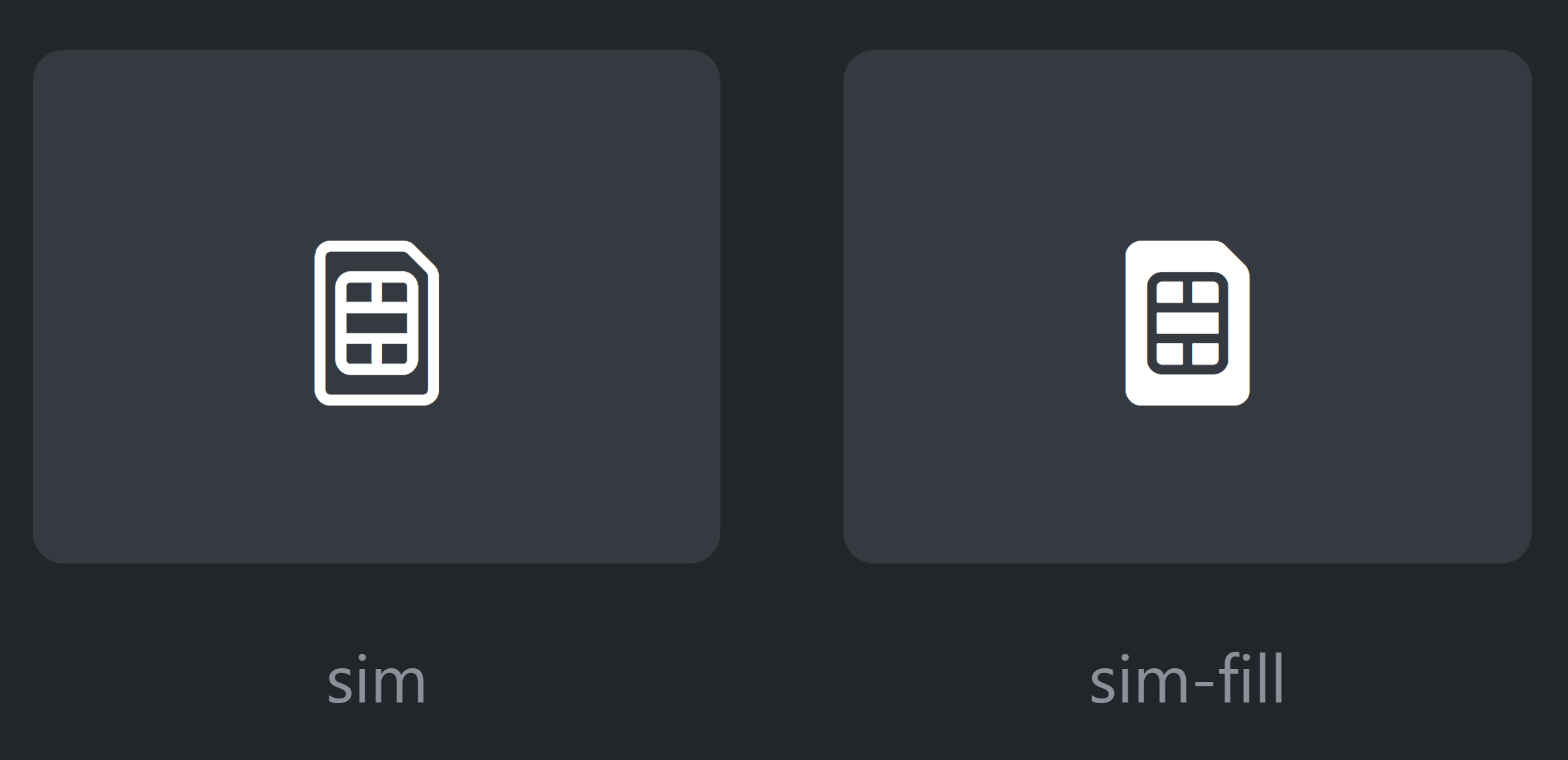 No Sim (Simcard) icon · Issue #1774 · twbs/icons · GitHub