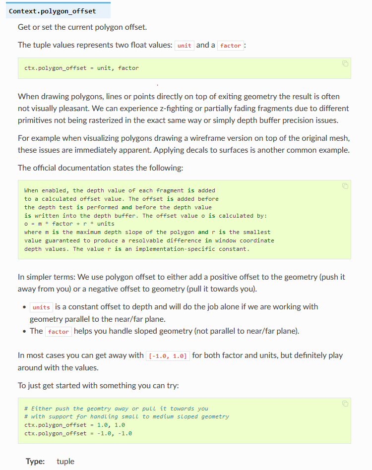 Support glPolygonOffset · Issue #407 · moderngl/moderngl · GitHub
