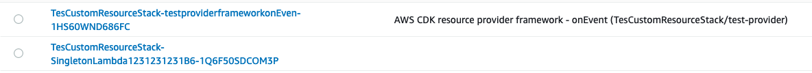 (Custom Resource): Custom Resource is deploying two lambda functions to the account. · Issue ...