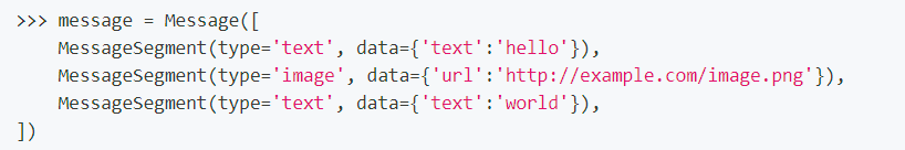 使用message和messagesegment时出现can T Instantiate Abstract Class Message Messagesegment With Abstract