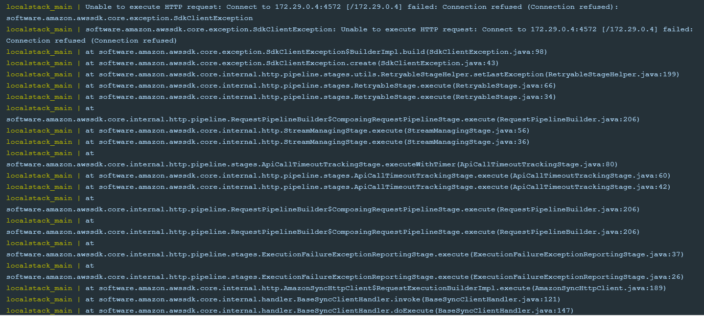 Getting error when lambda is trying to write to S3 bucket - Unable to execute HTTP request ...