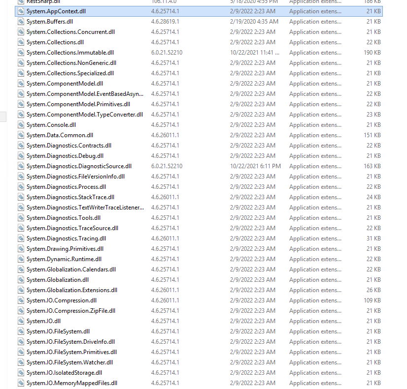 Found conflicts between different versions of "System.Diagnostics.DiagnosticSource" that could ...