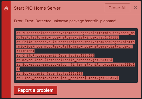 Start PIO Home Server · Issue #2284 · platformio/platformio-atom-ide ...