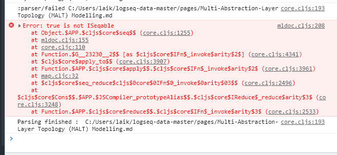 Logseq doesn't show notes with content and empty them afterwards ...