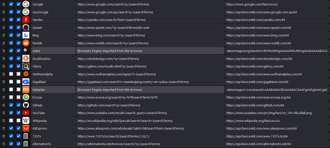 Addition of "Query Search Engine" link for researching App's + User ...