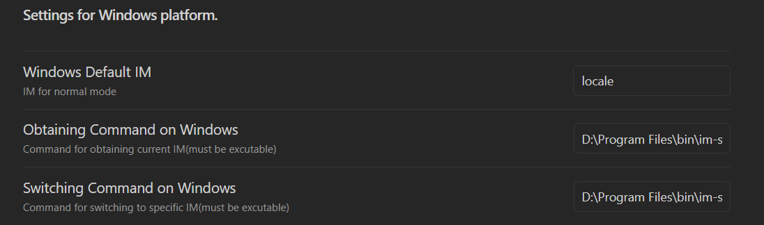 Not work with blank space in path. 当路径中存在空格时无法工作 · Issue #21 · ALONELUR/vim-im-select-obsidian ...