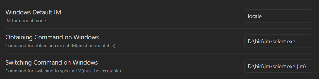 Not work with blank space in path. 当路径中存在空格时无法工作 · Issue #21 · ALONELUR/vim-im-select-obsidian ...
