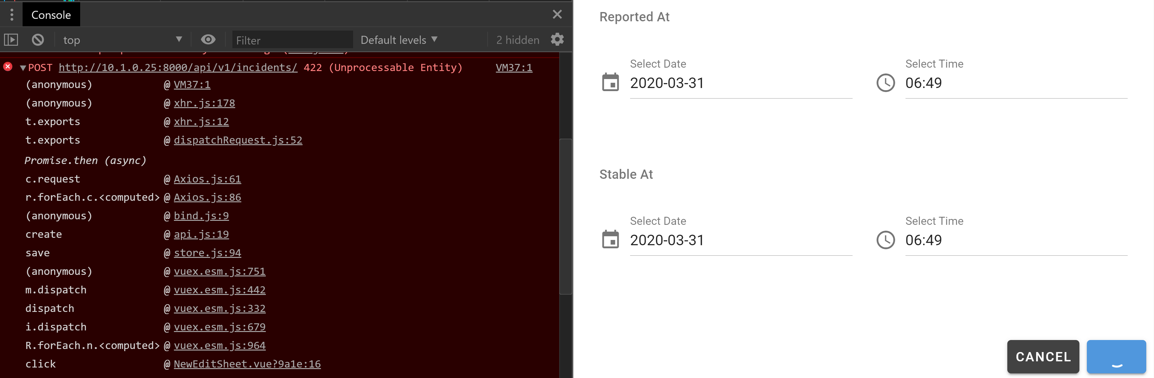 'undefined' error when trying to add data to UI · Issue #181 · Netflix/dispatch · GitHub